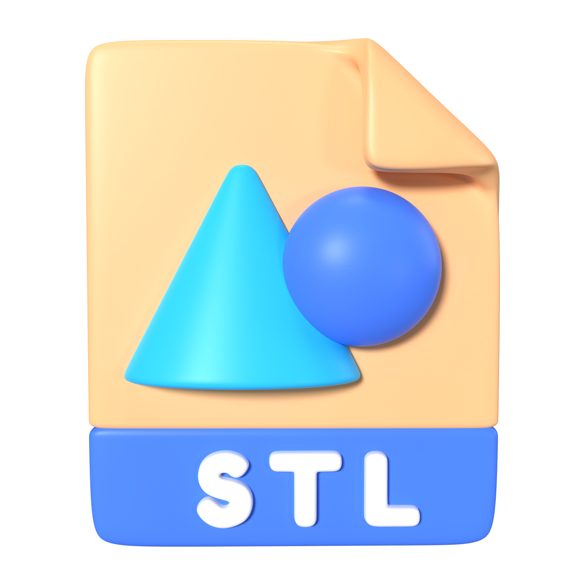 STL File Extension 3D Illustration Icon 33211372 PNG