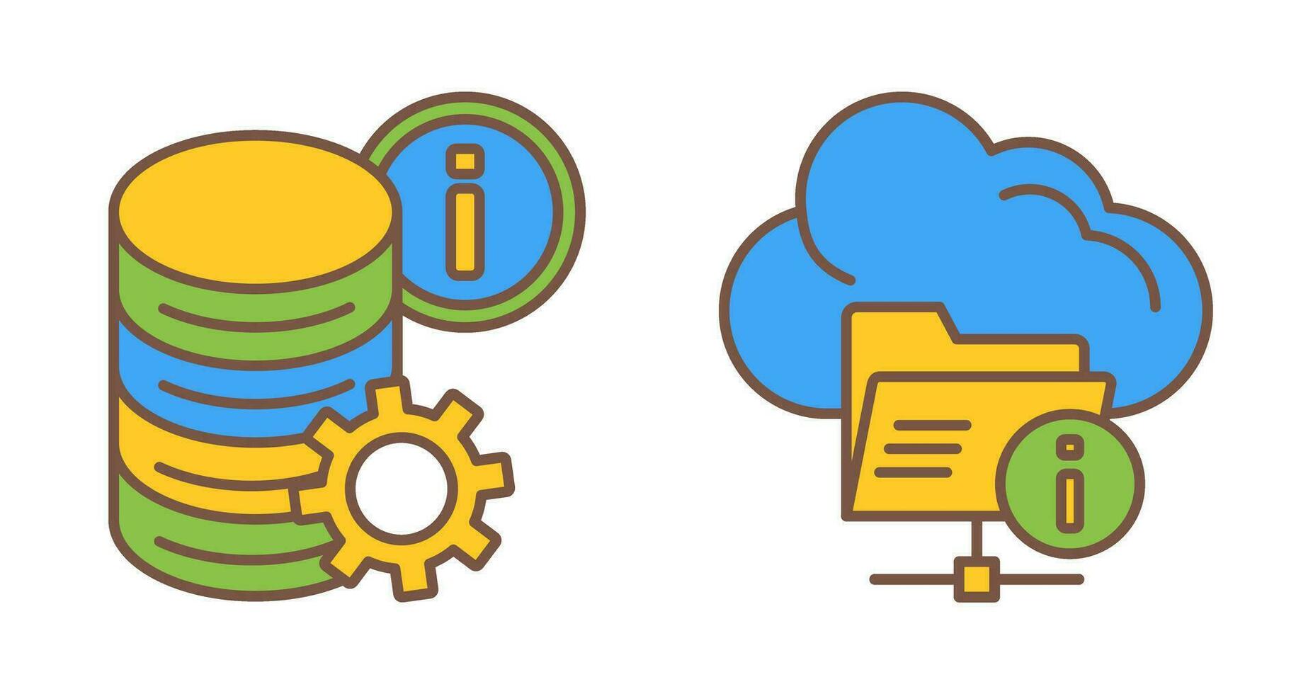 data and folder Icon 33212744 Vector Art at Vecteezy