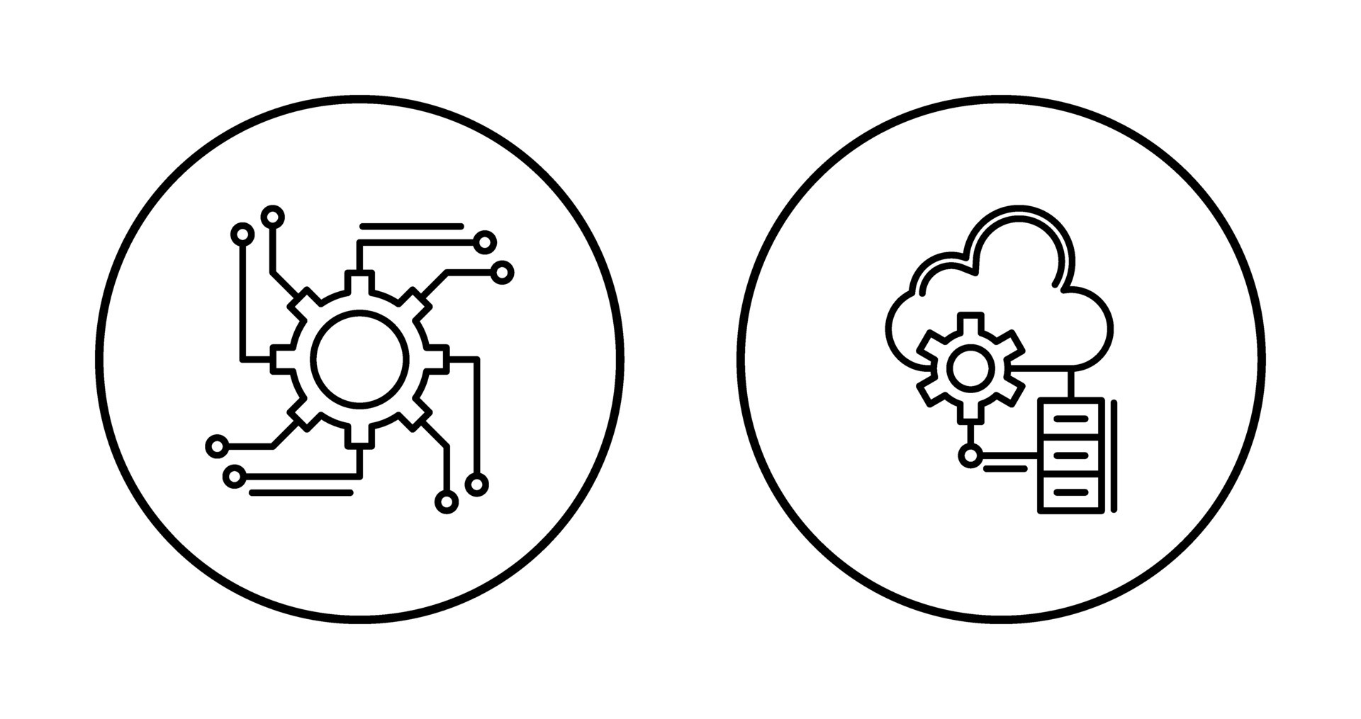 Automation and Big Data Icon 33214488 Vector Art at Vecteezy