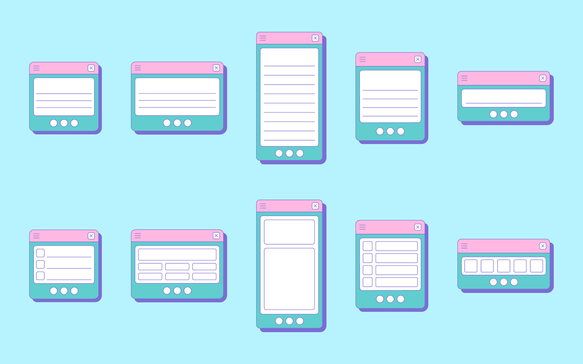 Collection of Retro Web UI Notes 33216847 Vector Art at Vecteezy