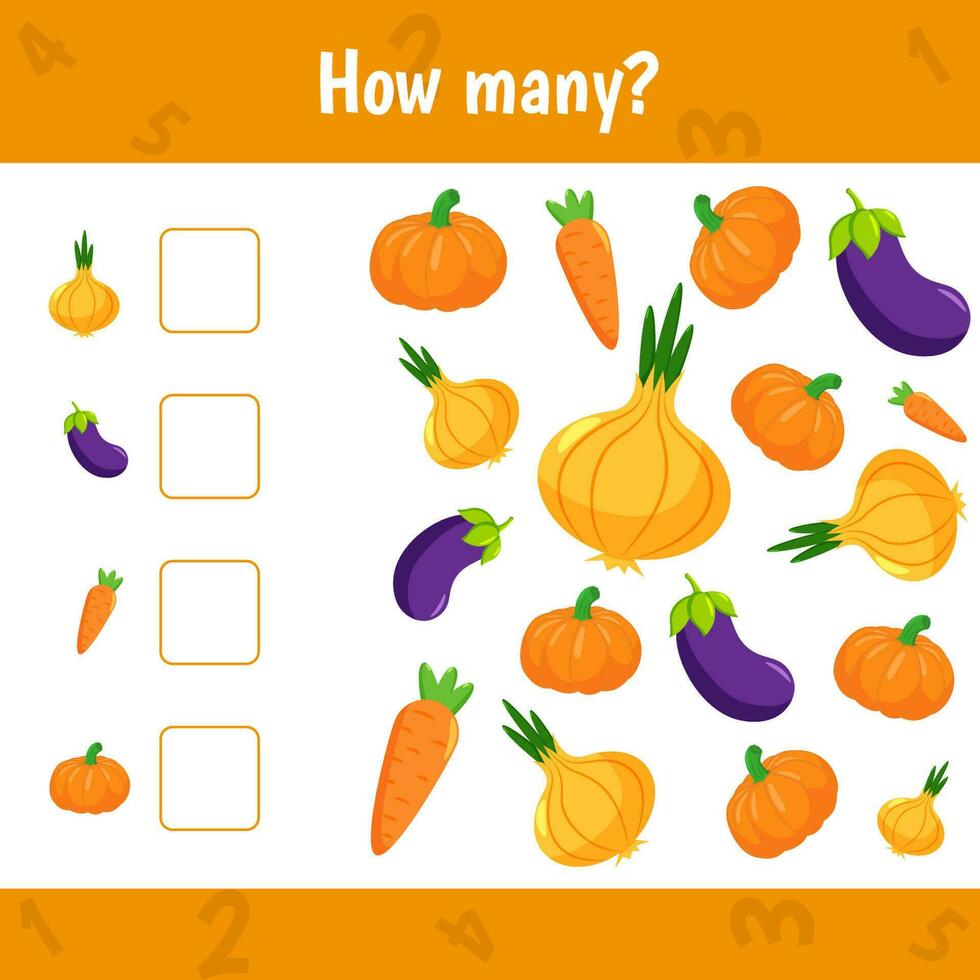 How many instruments are there. Count the number of vegetables. Math ...