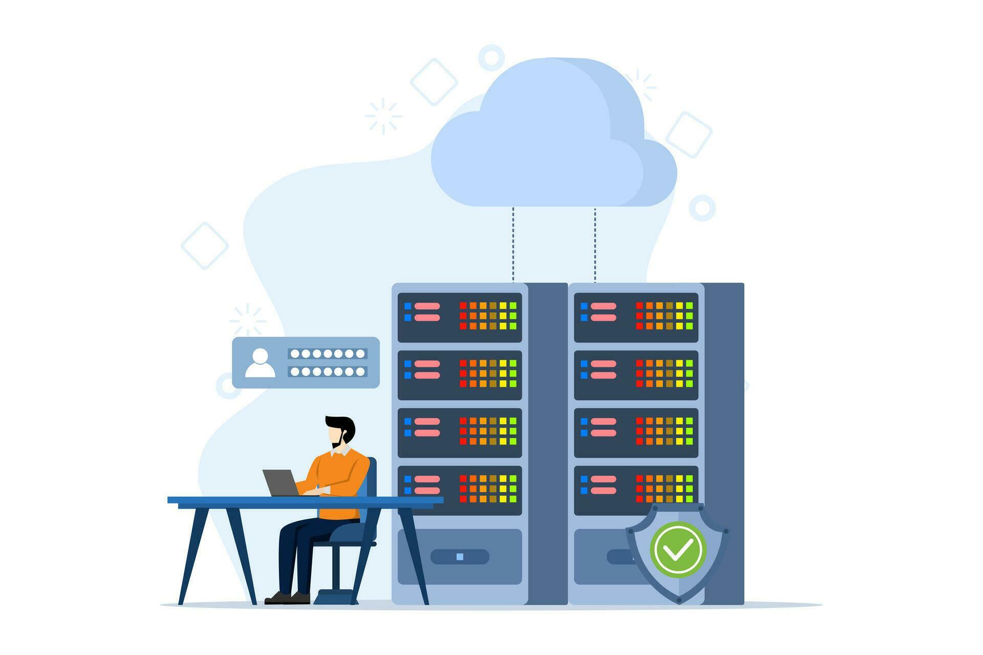 Database Programmer Concept Programming Language Css Html It Ui Develop Code Flat