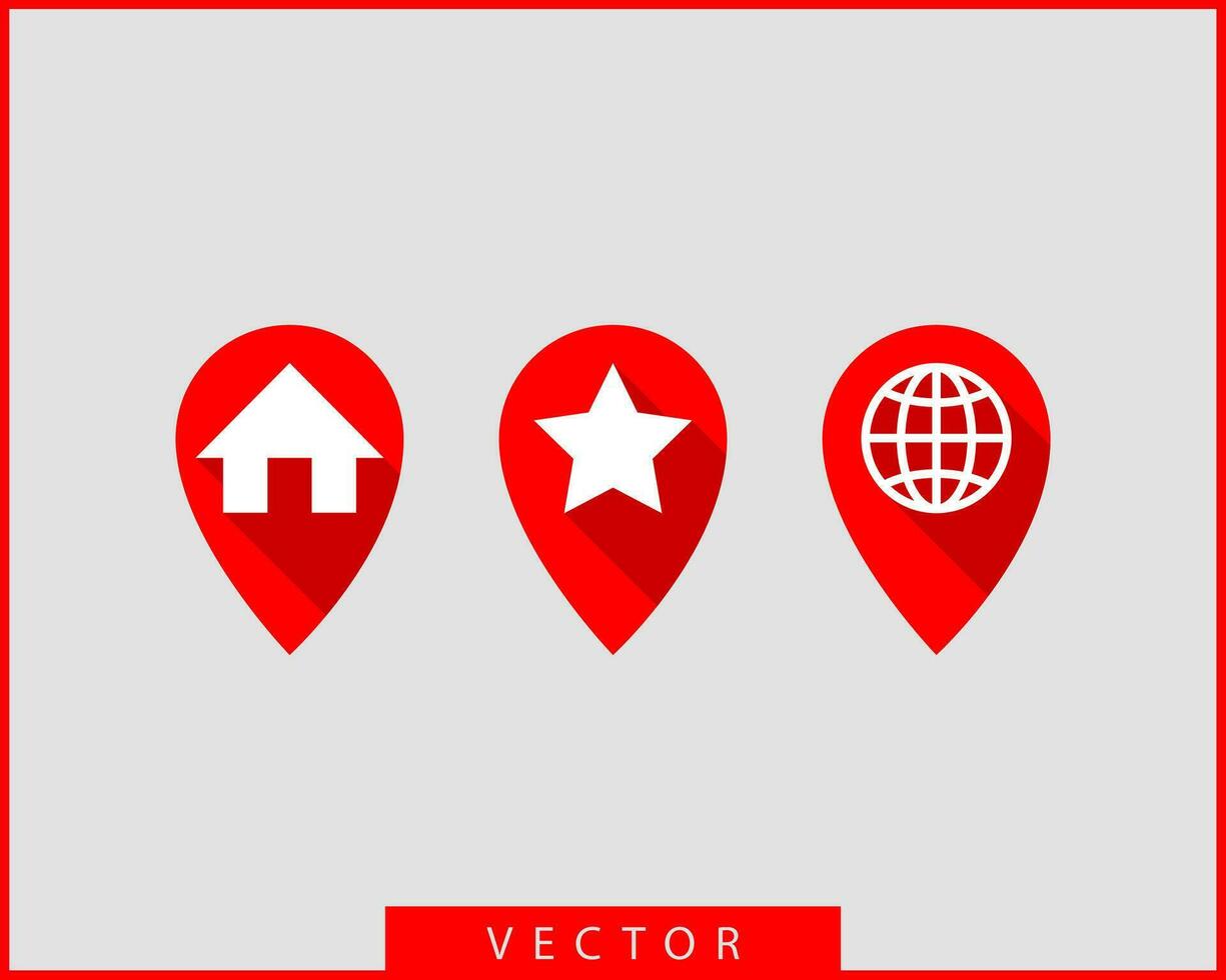 Map Icons Marker Pointer Pin Location Vector Icon Gps Navigation