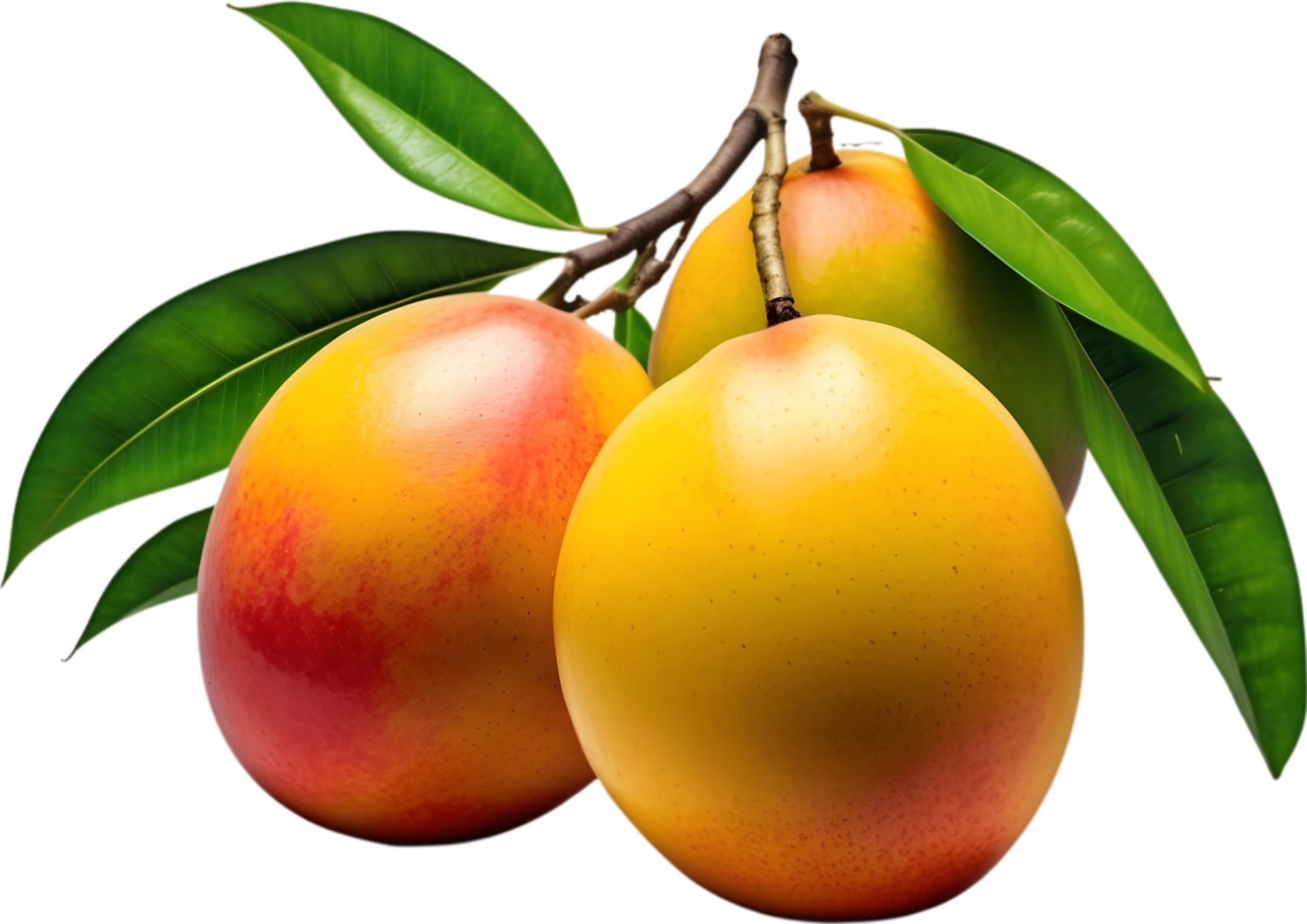 Ai Generative Mango Fruit Fresh Mangoes Yellow Mango 33231645 Png