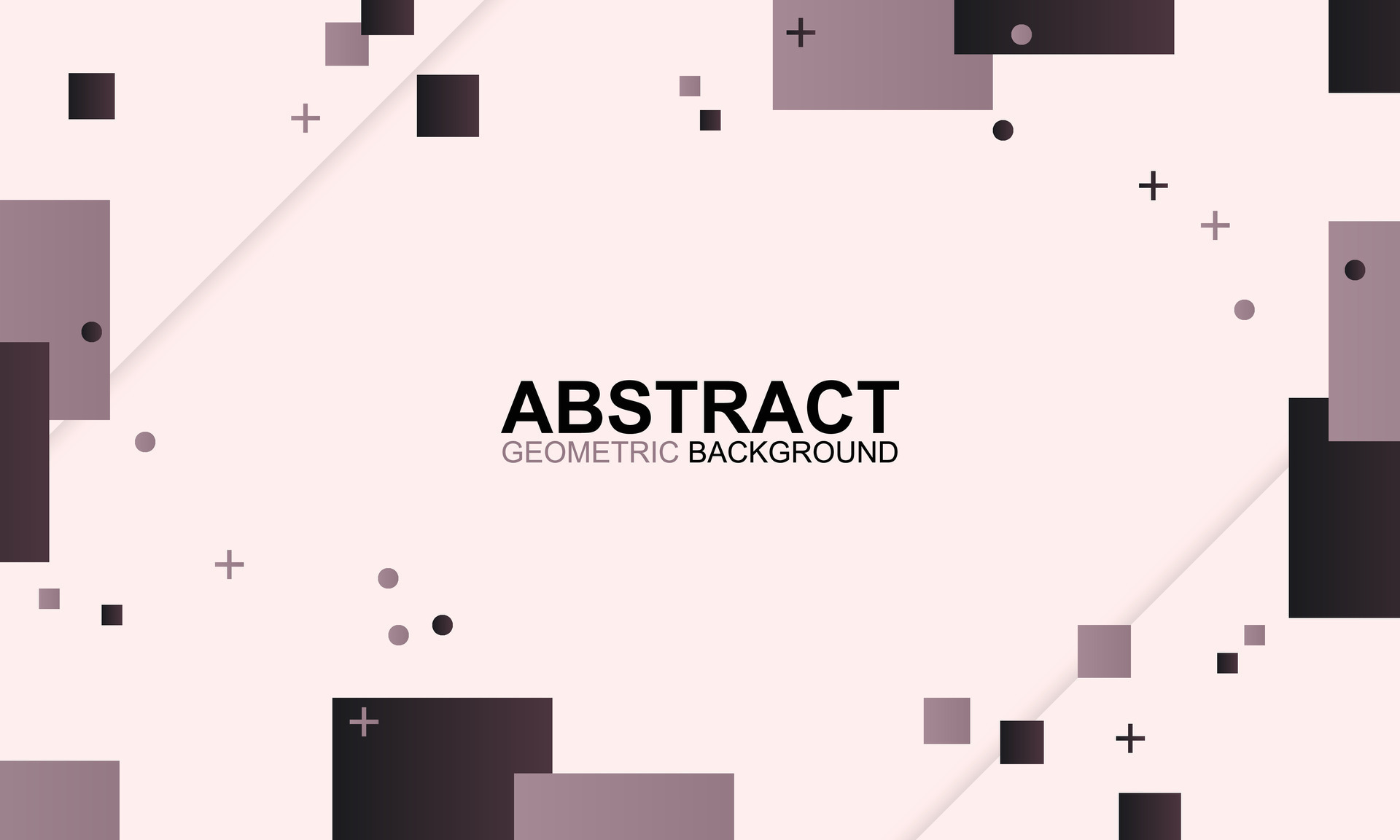 Gradient geometric rectangles with dot on white background. Vector ...