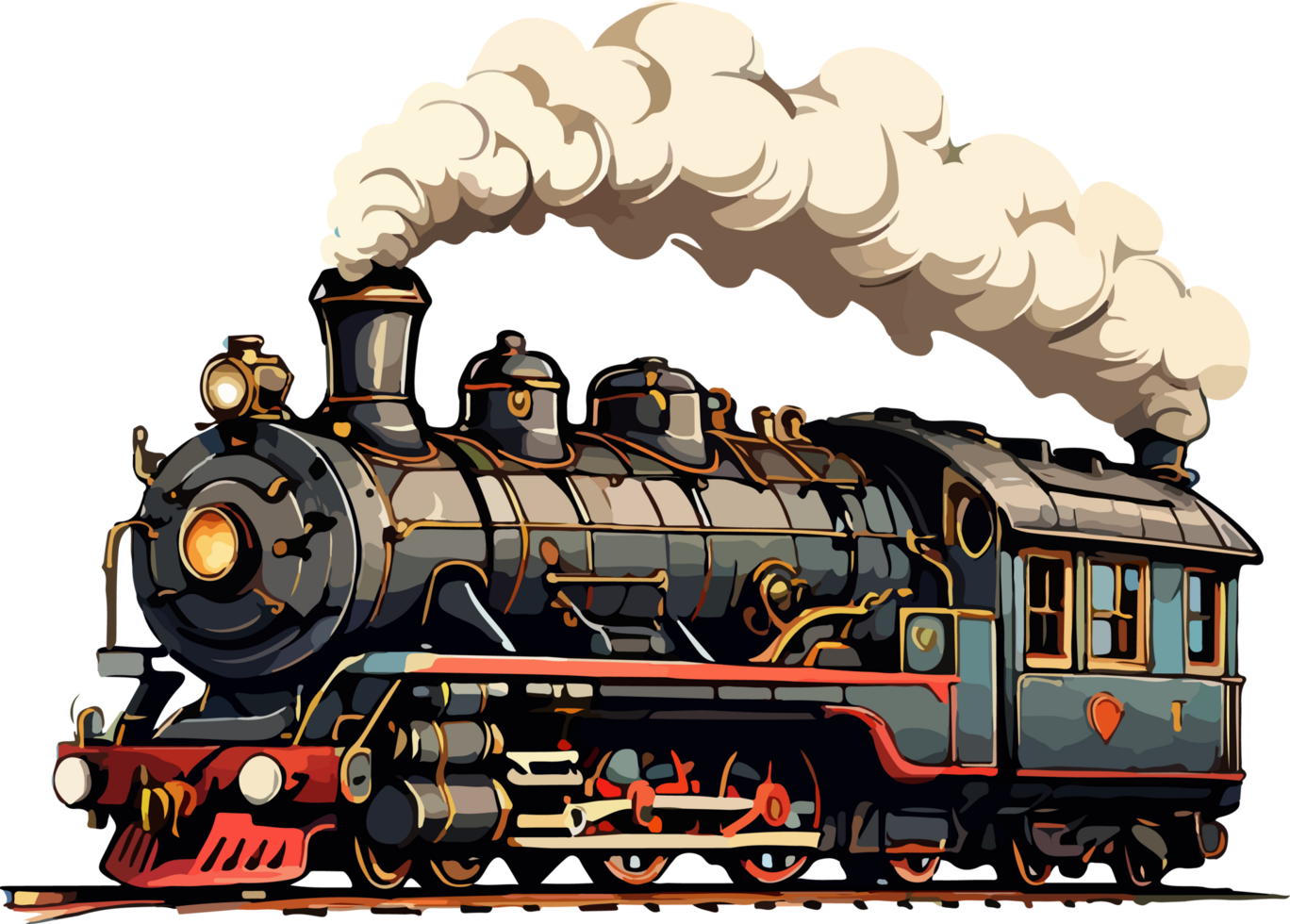 Steam Train Cartoon