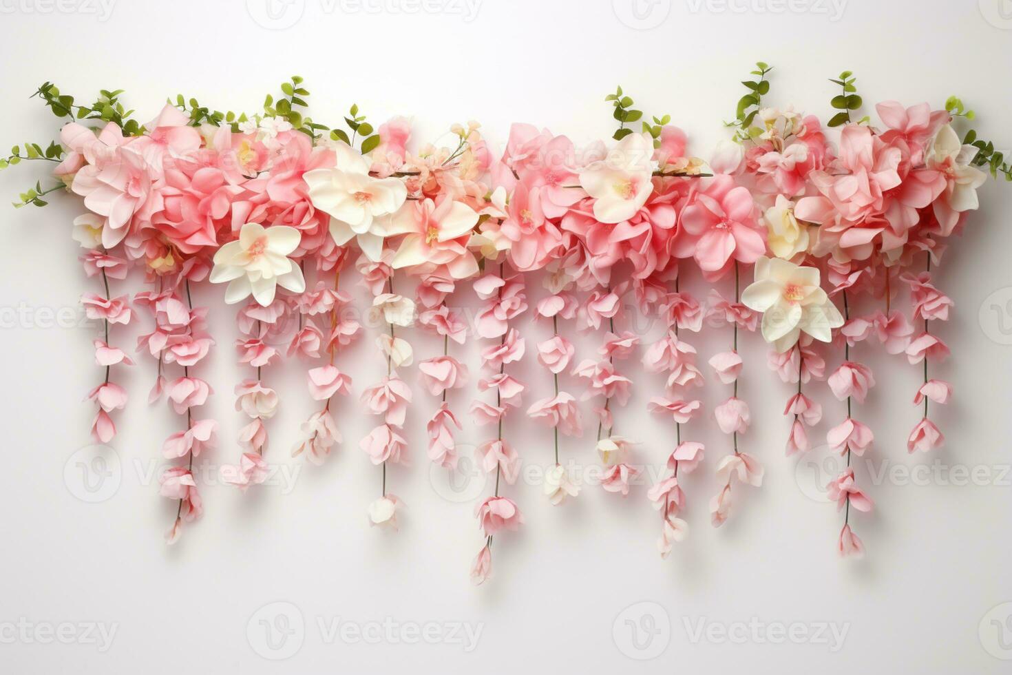 AI Generated flowers on white with copy space 33236618 Stock Photo at Vecteezy