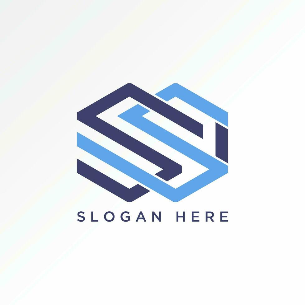 Logo design graphic concept creative abstract premium vector stock sign unique letter initial ...