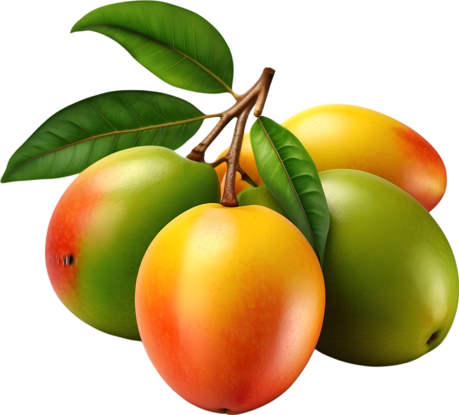 Ai Generative Mango Fruit Fresh Mangoes Yellow Mango 33241809 Png