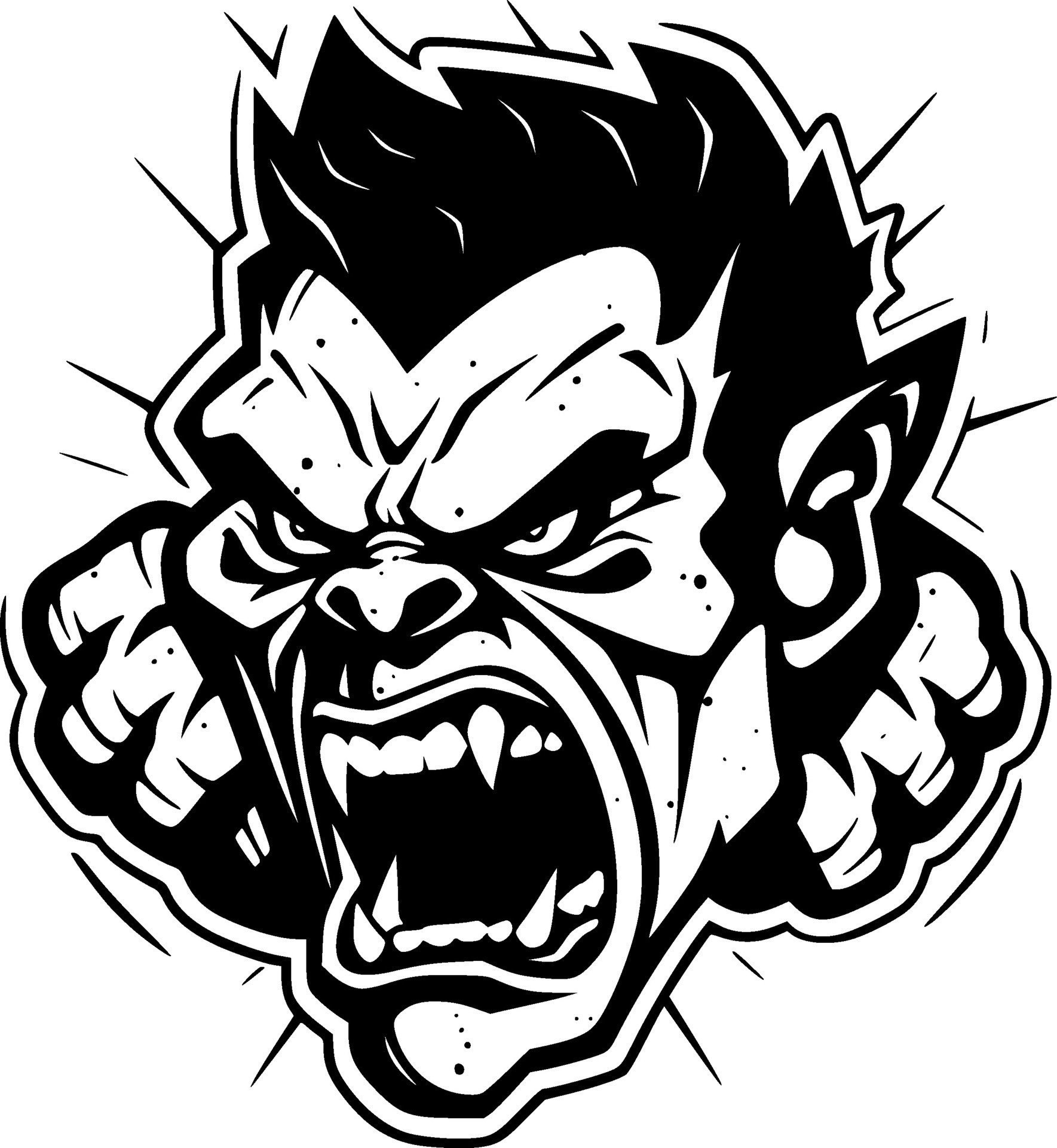 Zombie - Minimalist and Flat Logo - Vector illustration 33243960 Vector ...