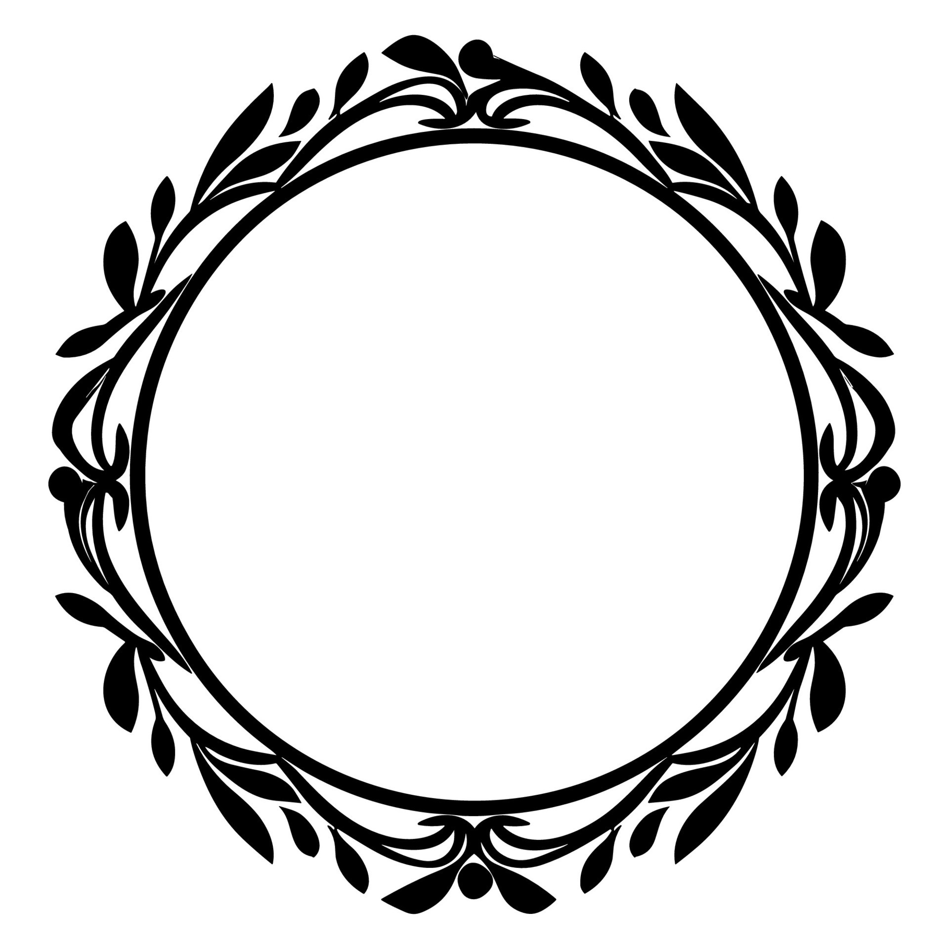Free Vintage Decorative Ornamental Circle frame vector, Round vector ...