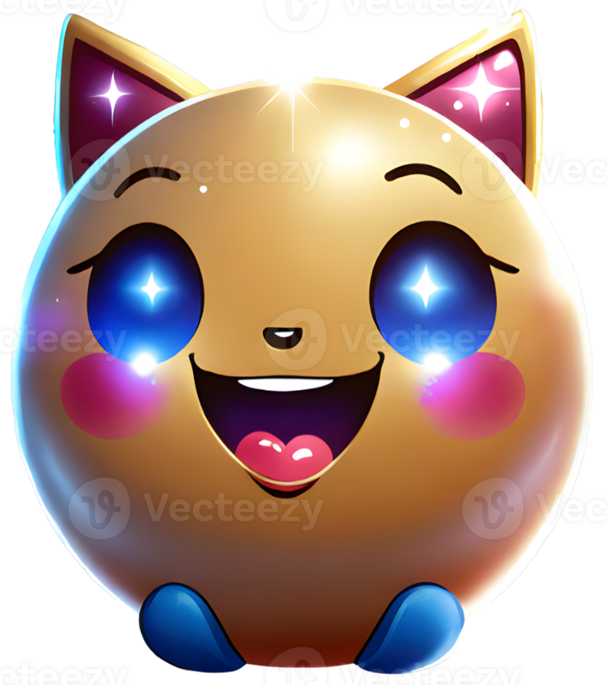 Smile emoji. Generative AI. 33258971 PNG