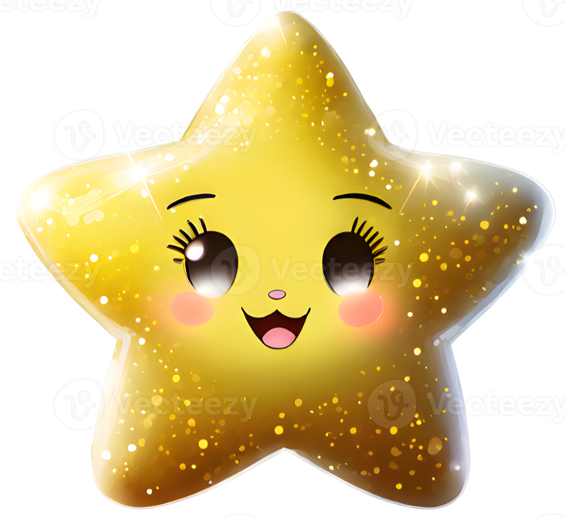 Star emoji. Generative AI. 33259252 PNG