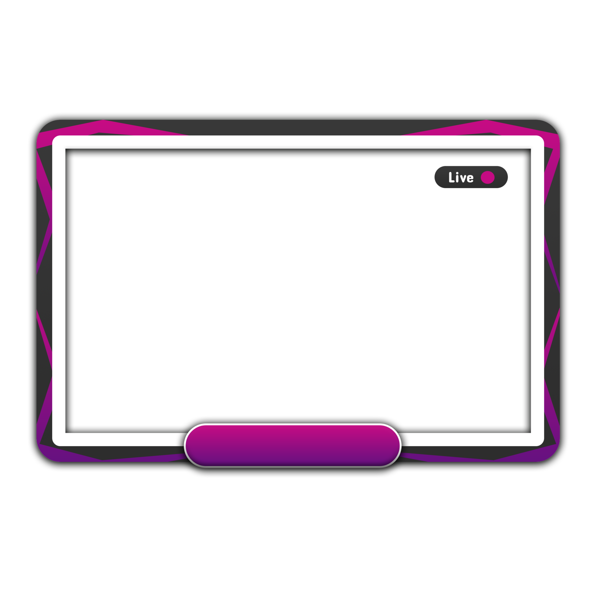 stream overlay facecam border panel design 33259344 PNG