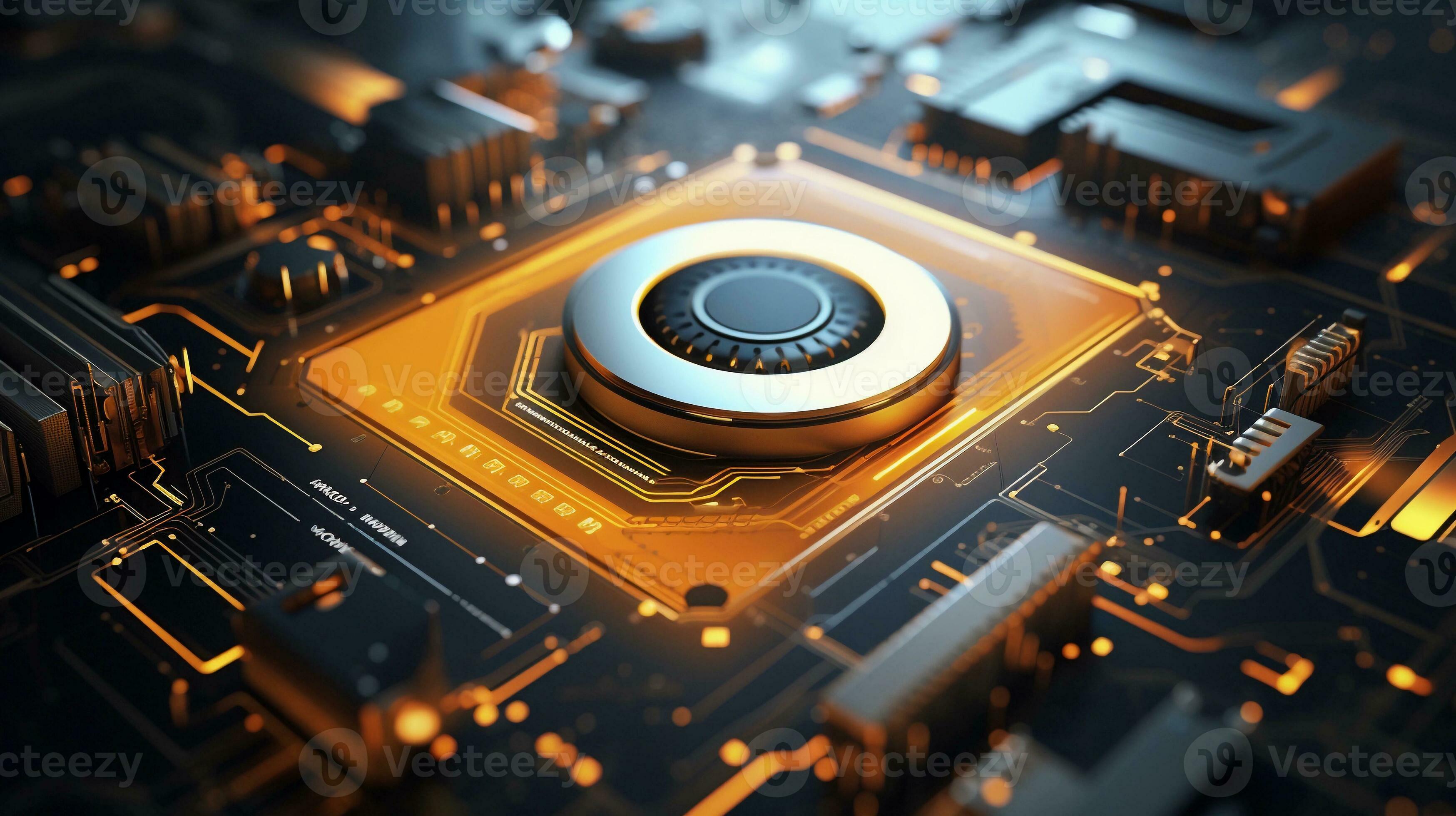 An image featuring abstract technological elements, inviting text to ...