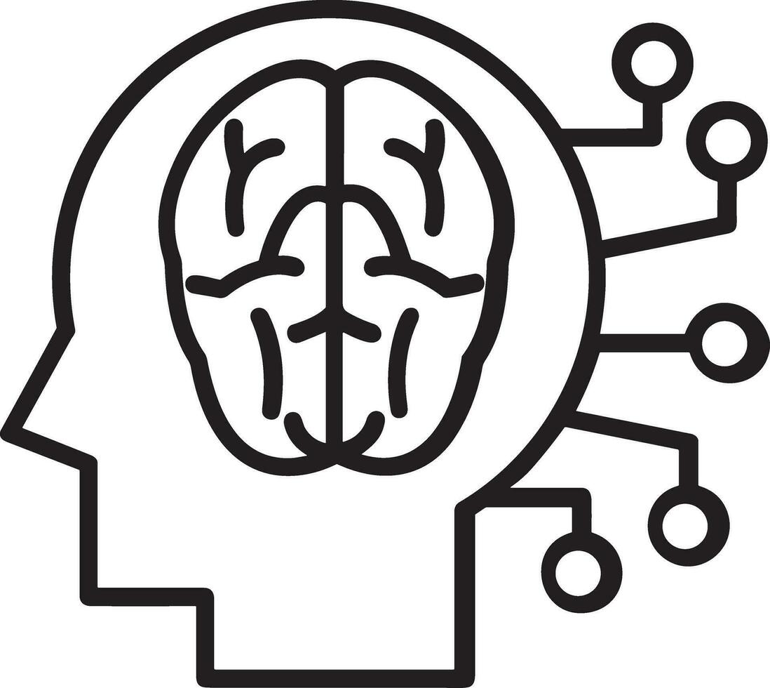Artificial Intelligence icon symbol vector image. Illustration of the ...