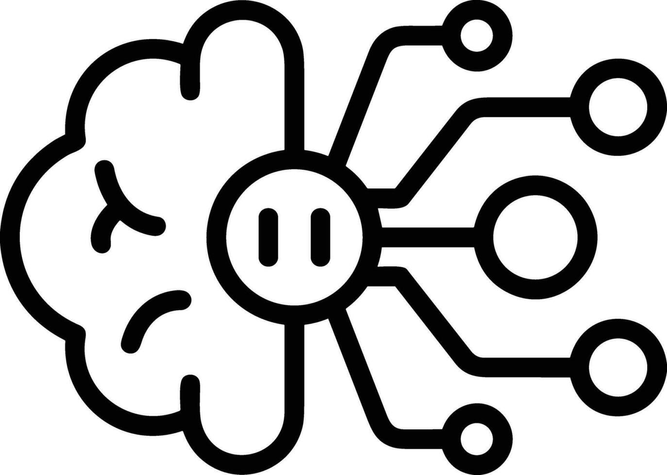 Artificial Intelligence icon symbol vector image. Illustration of the ...