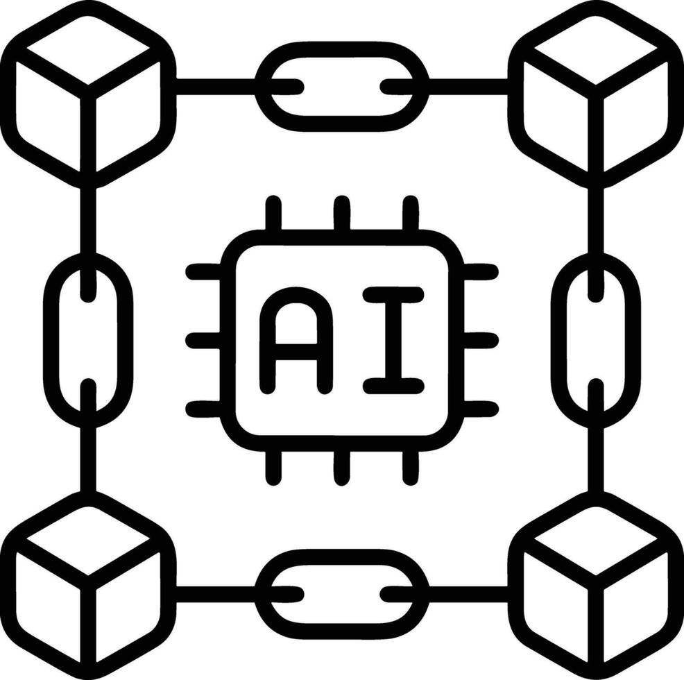 Artificial Intelligence icon symbol vector image. Illustration of the ...