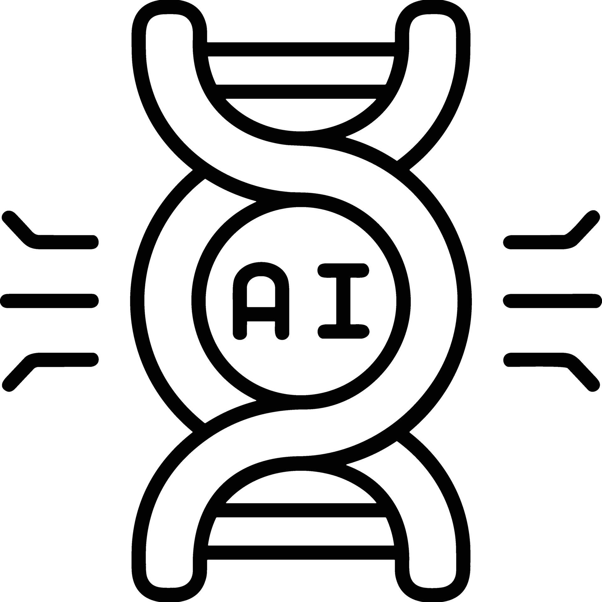 Artificial Intelligence icon symbol vector image. Illustration of the ...