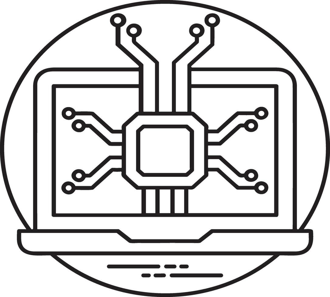 Artificial Intelligence icon symbol vector image. Illustration of the ...