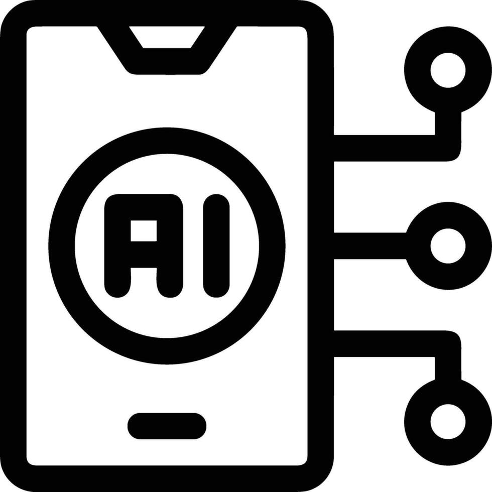 Artificial Intelligence icon symbol vector image. Illustration of the ...