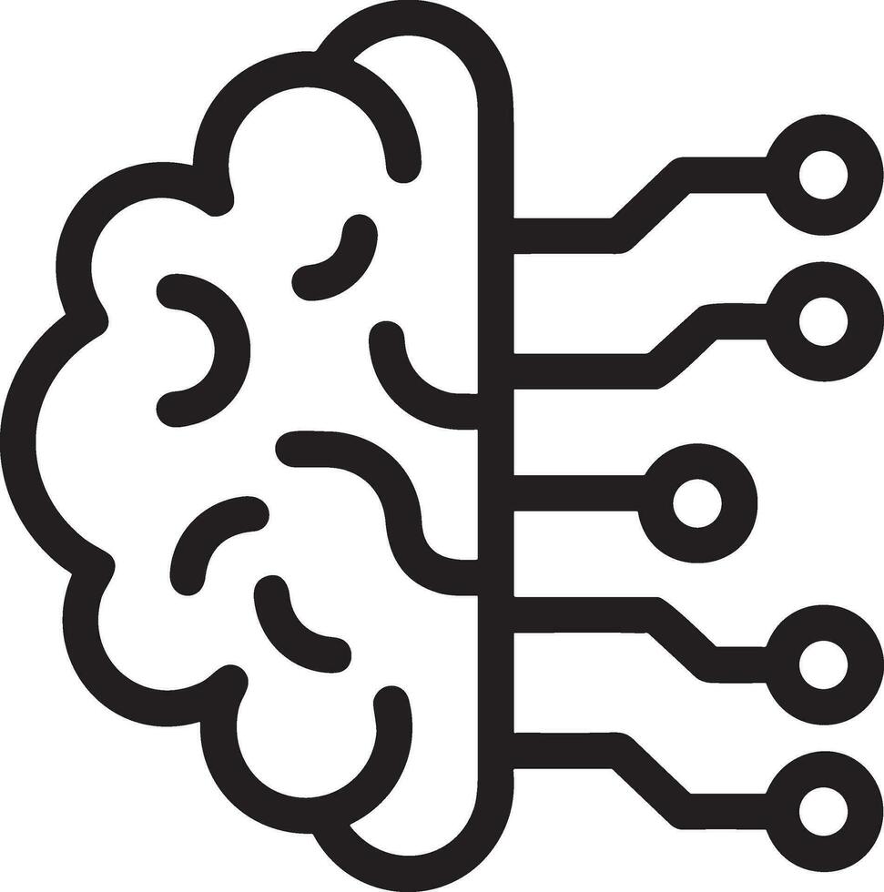 Artificial Intelligence icon symbol vector image. Illustration of the ...