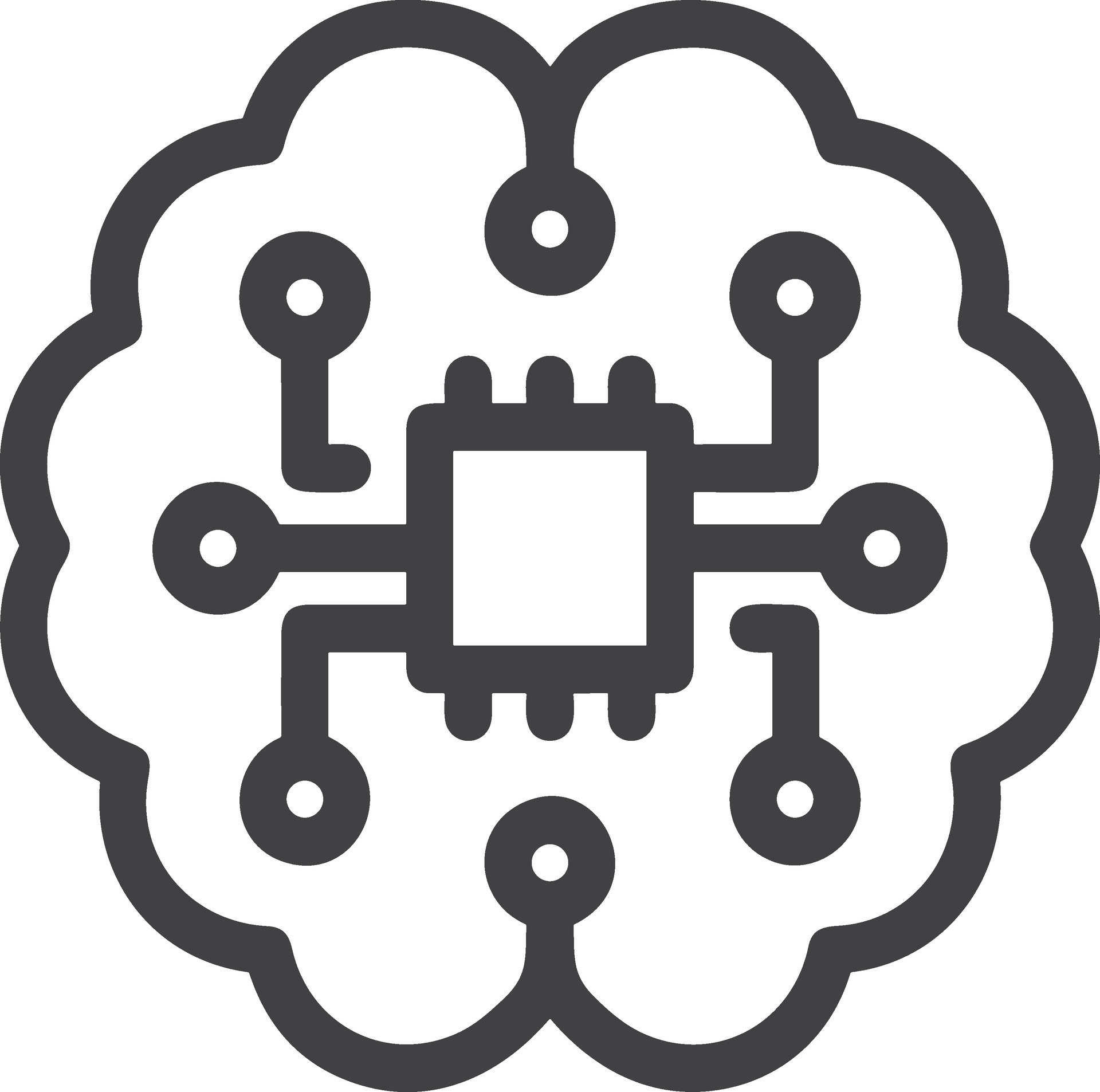 Artificial Intelligence icon symbol vector image. Illustration of the ...