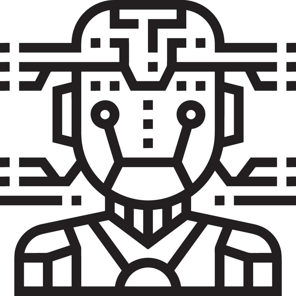 Artificial Intelligence icon symbol vector image. Illustration of the ...