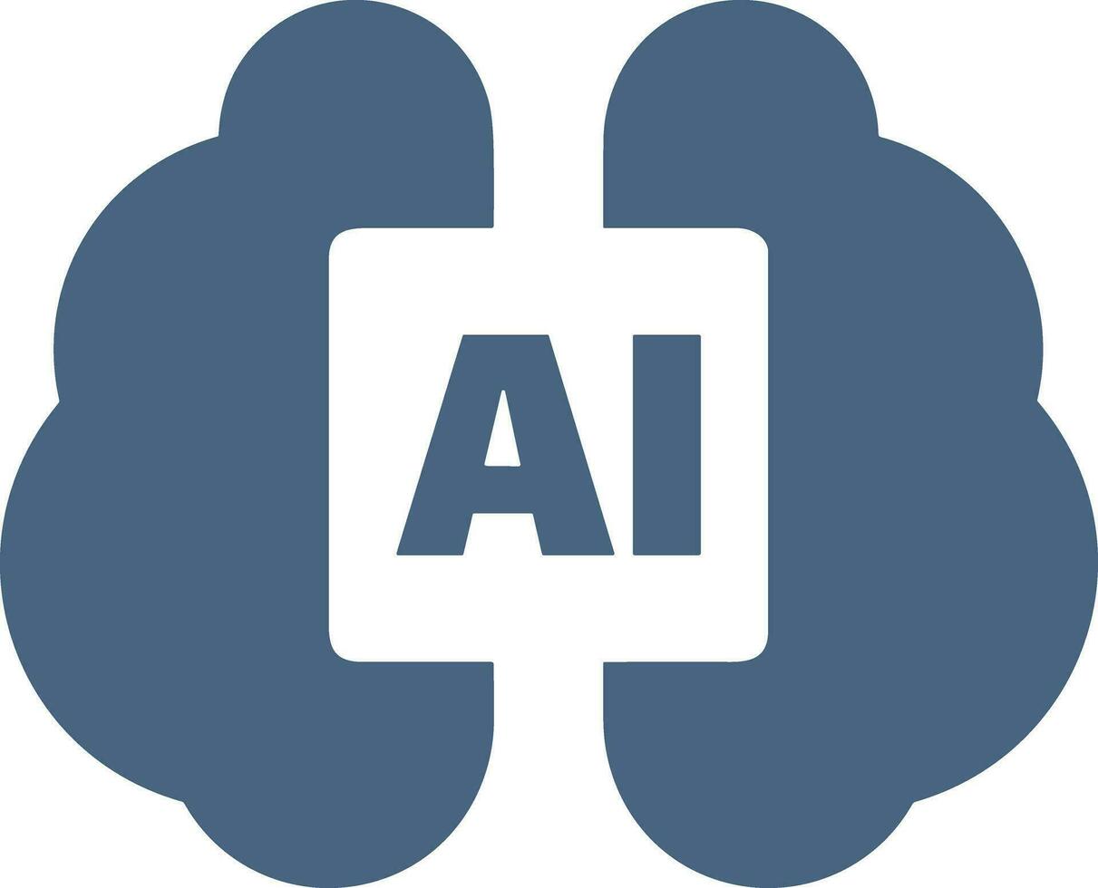 Artificial Intelligence icon symbol vector image. Illustration of the ...
