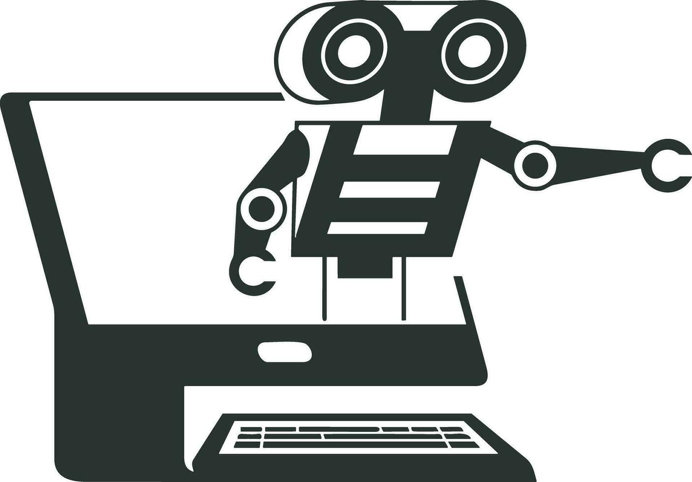 Artificial Intelligence icon symbol vector image. Illustration of the ...