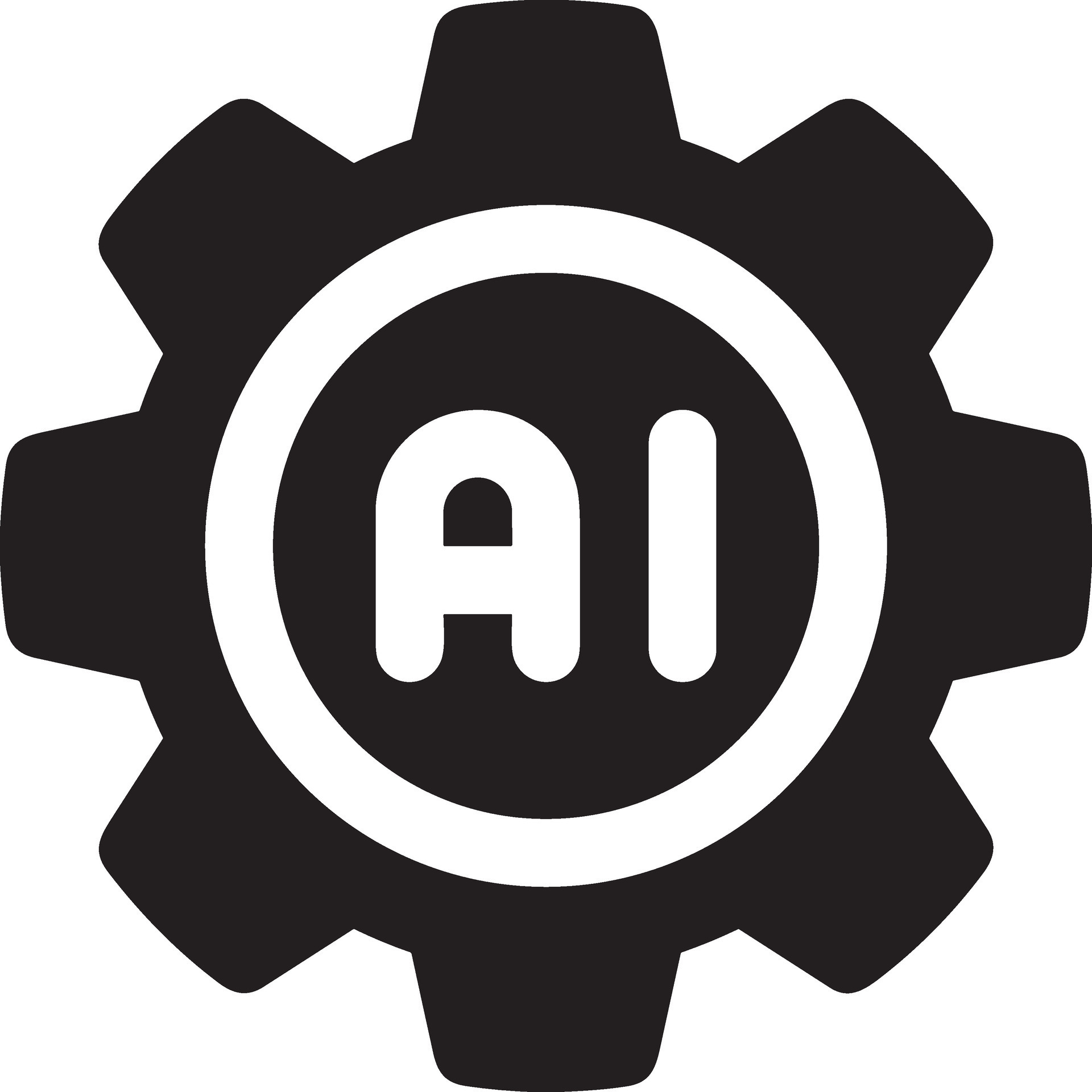 Artificial Intelligence icon symbol vector image. Illustration of the ...