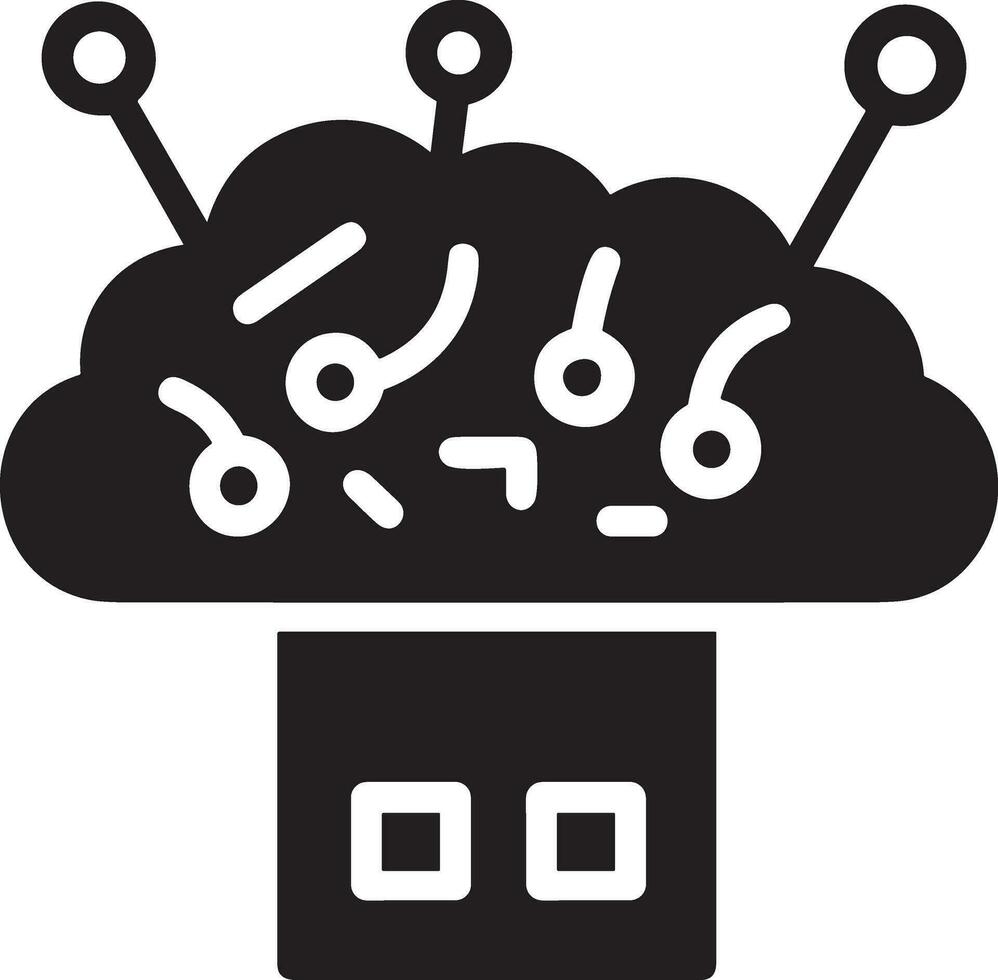 Artificial Intelligence icon symbol vector image. Illustration of the ...