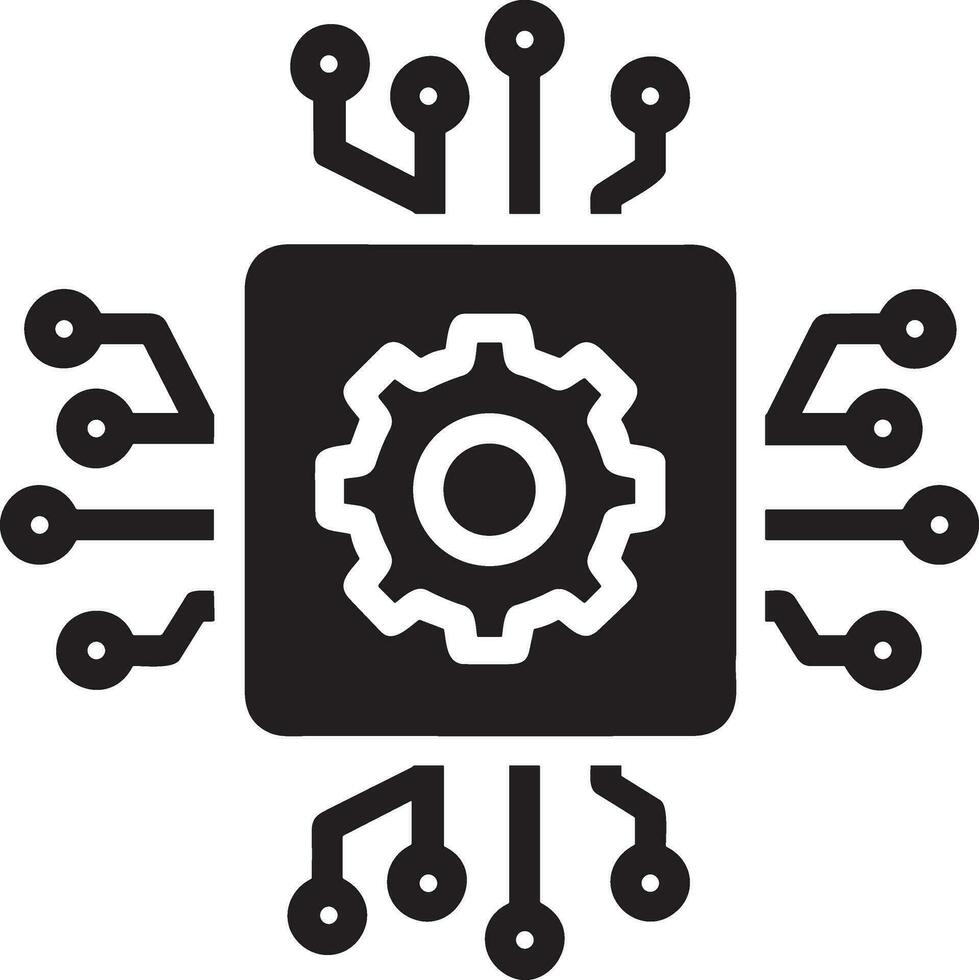 Artificial Intelligence icon symbol vector image. Illustration of the ...