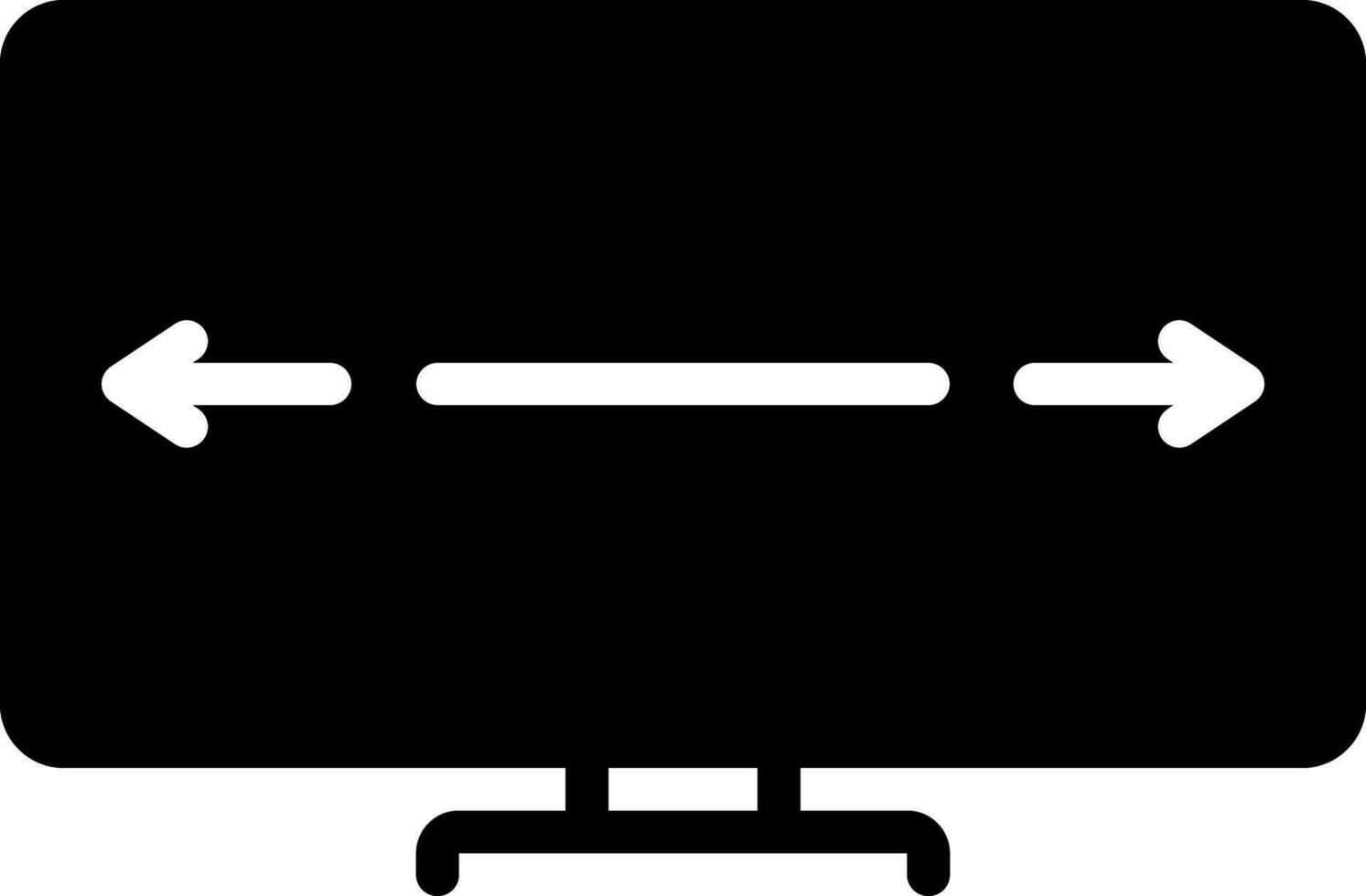 solid icon for widescreen 33286937 Vector Art at Vecteezy