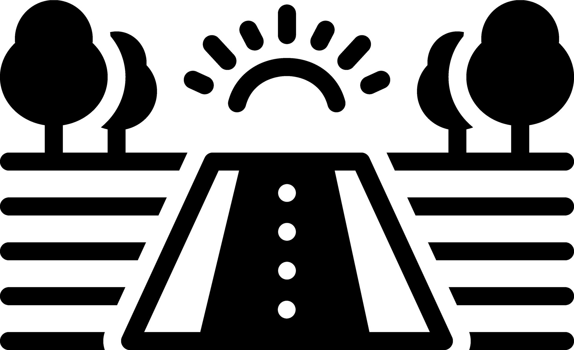 solid icon for fields 33286946 Vector Art at Vecteezy