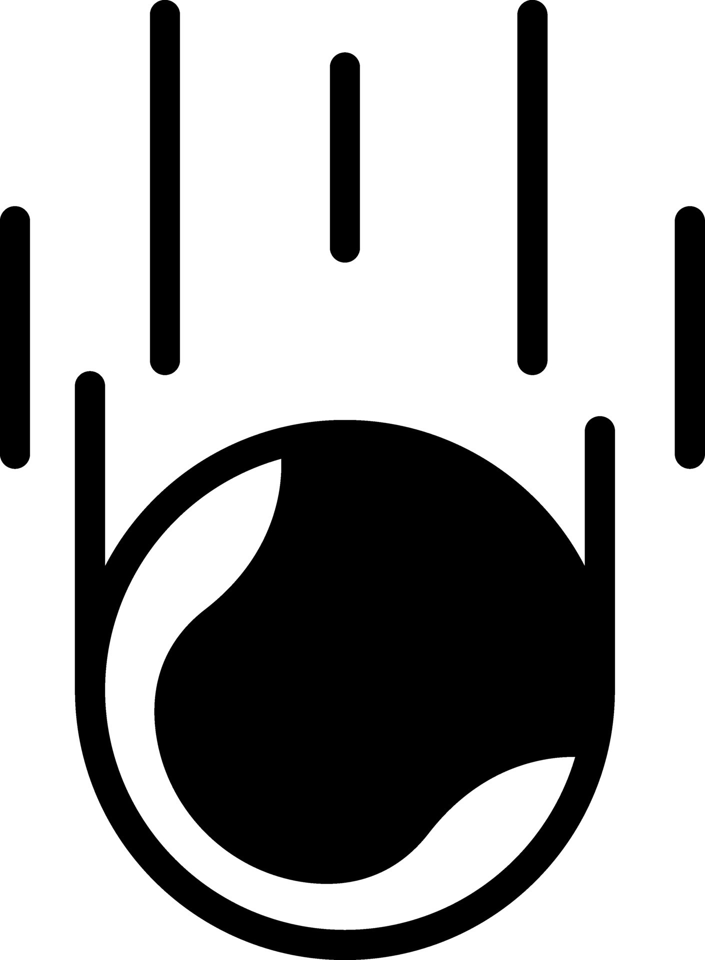 solid icon for gravity 33287028 Vector Art at Vecteezy