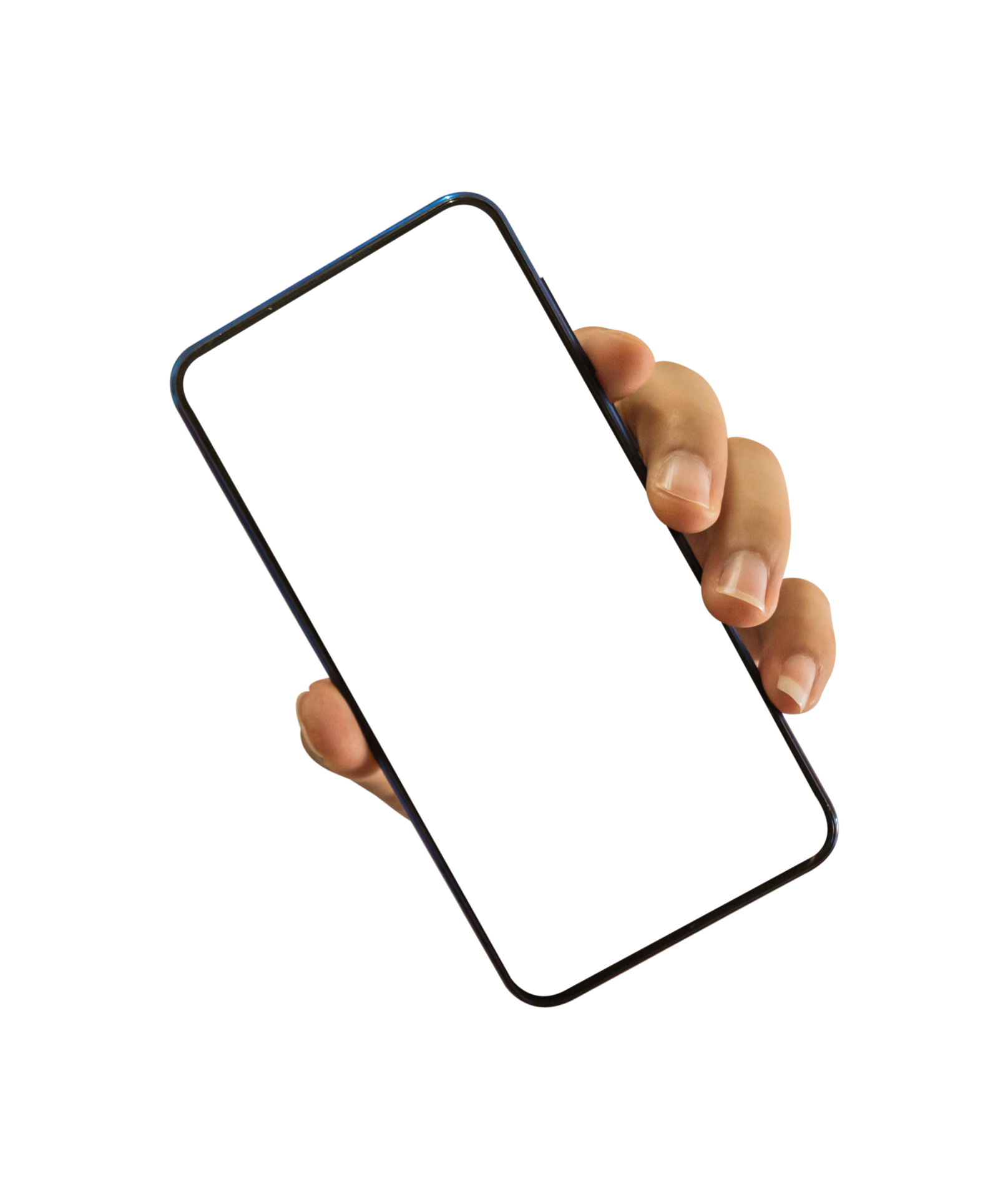 Smartphone mockup on transparent background, PNG file Format. Hand ... Smartphone mockup on transparent background, PNG file Format. Hand ...