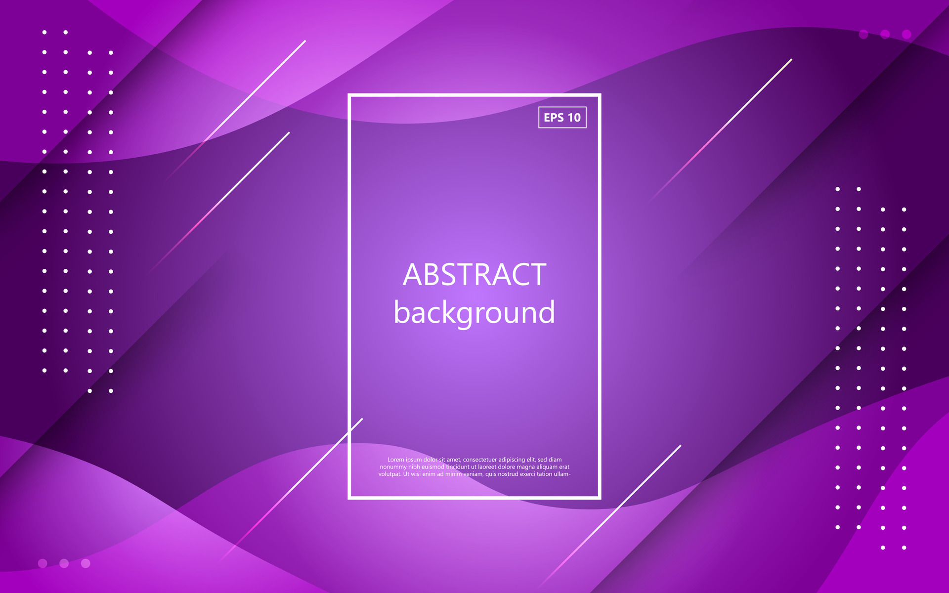Minimal Colorful Abstract Dynamic Purple With Modern Geometry Shape Background Eps10 Vector