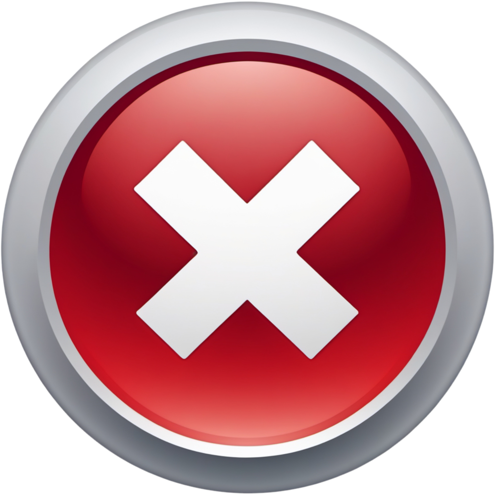 Red wrong check mark. AI Generative 33293879 PNG