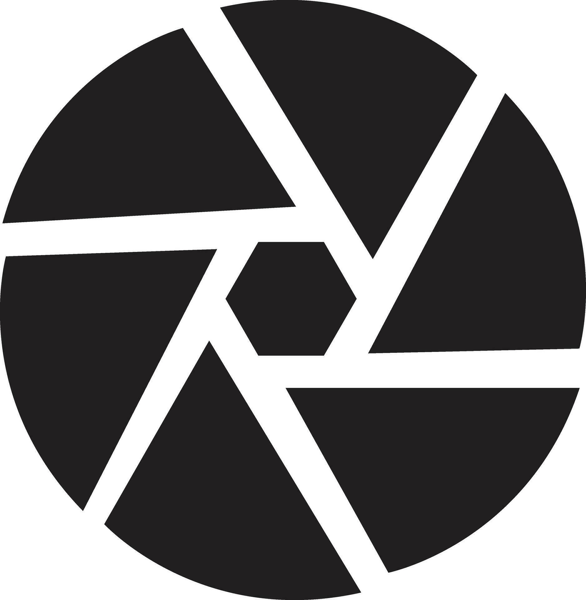 camera shutter icons. Camera lens diaphragm. Aperture icon. black ...