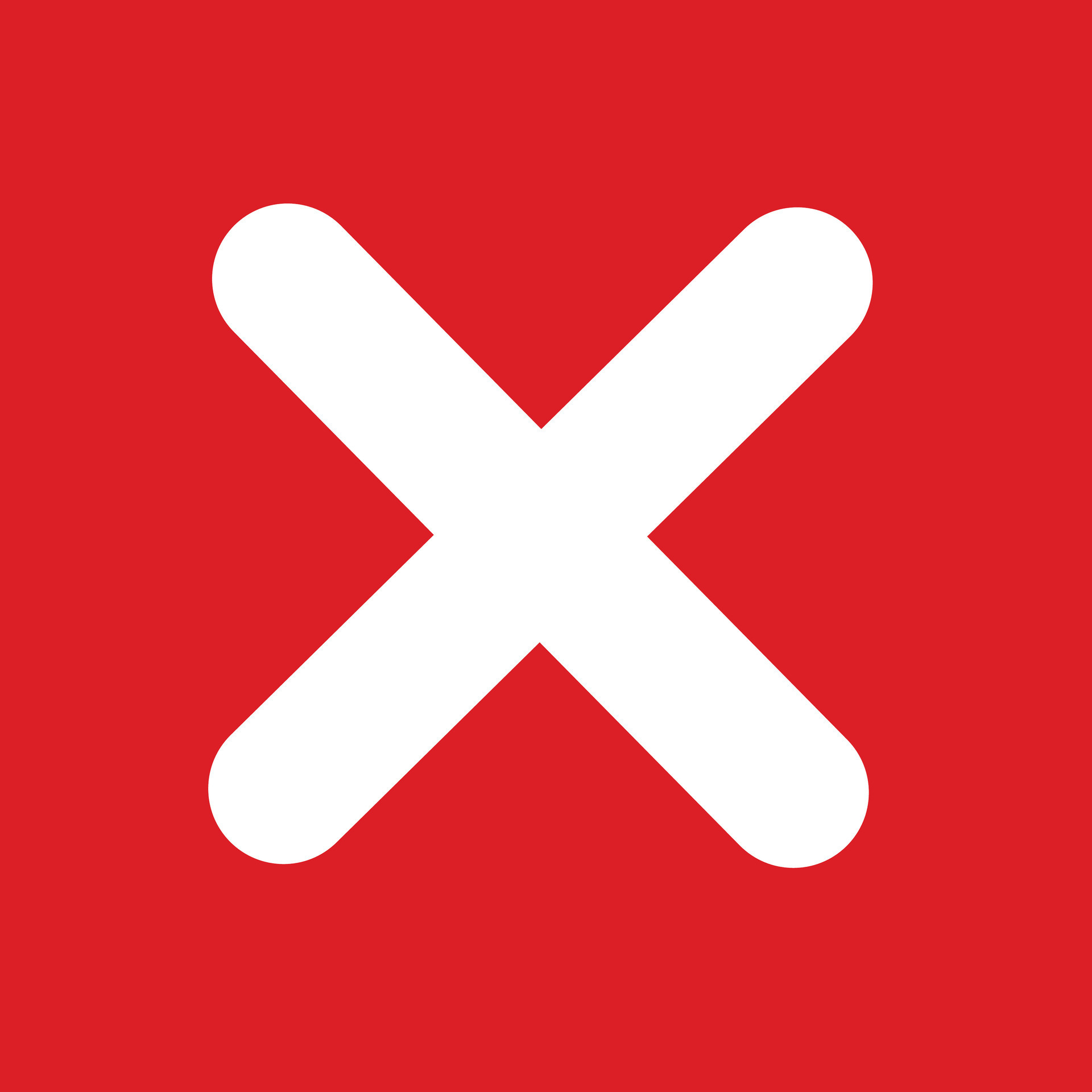 fill Red cross sign icon. Wrong mark. Red cross X symbol. Red grunge X icon. Cross brush sign ...