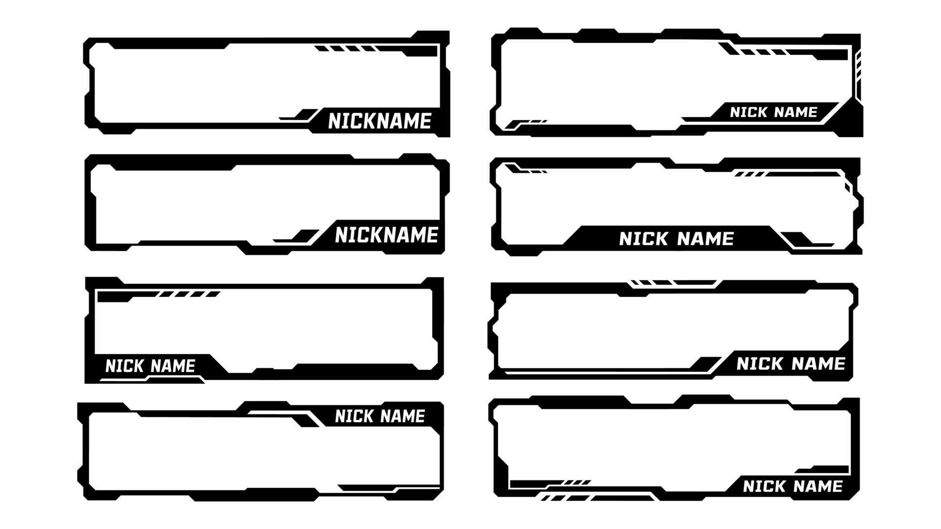 HUD Science Frame set. Vector futuristic screen for GUI, UI design. Set title, High tech text ...