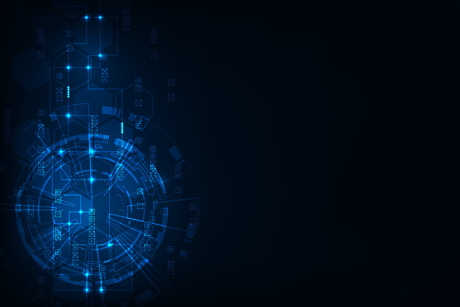 Vector Tech Circle Abstract Technology Concept Background Hi Tech Digital Concept 33296645