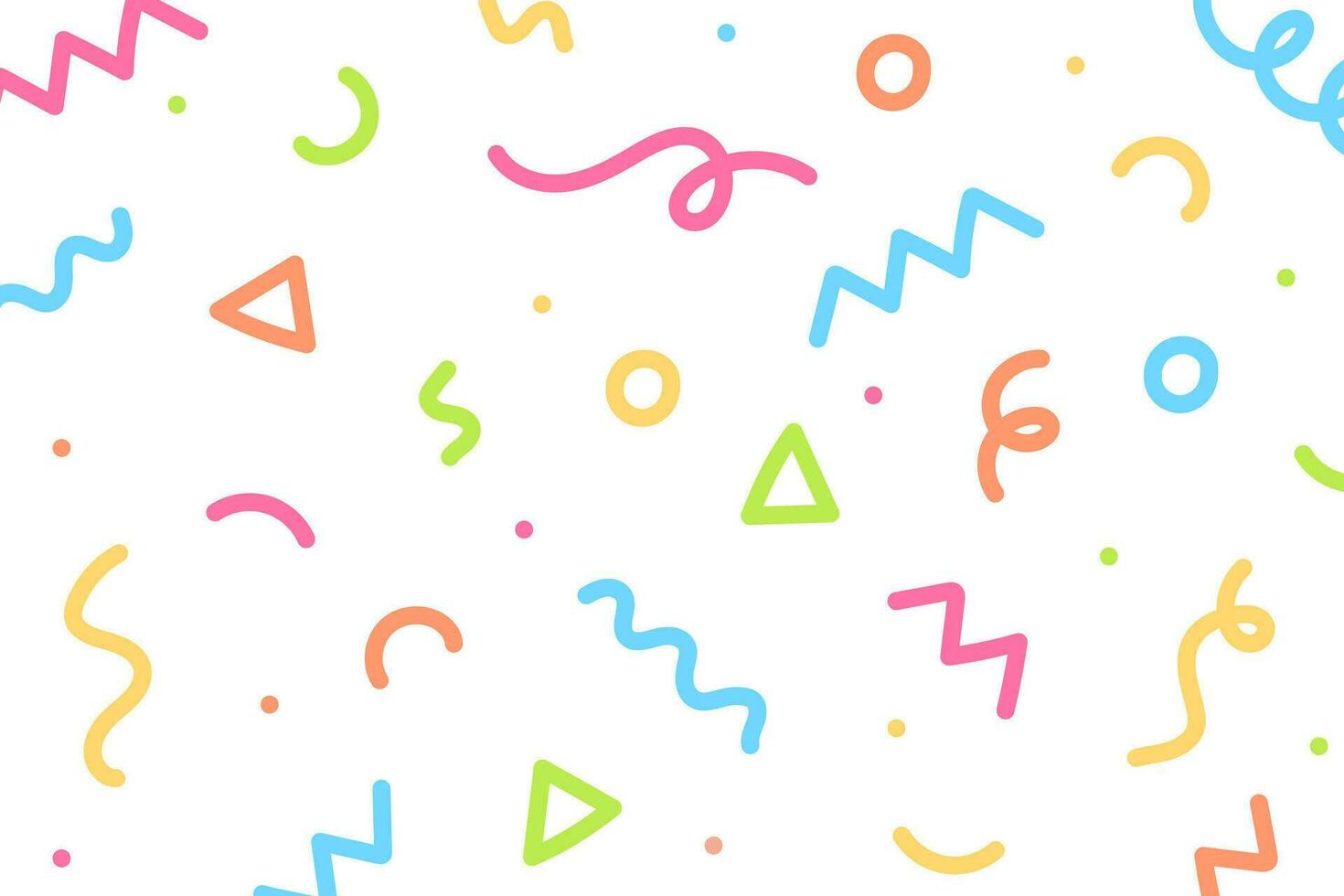 Fun colorful seamless pattern. Creative doodle abstract style art ...