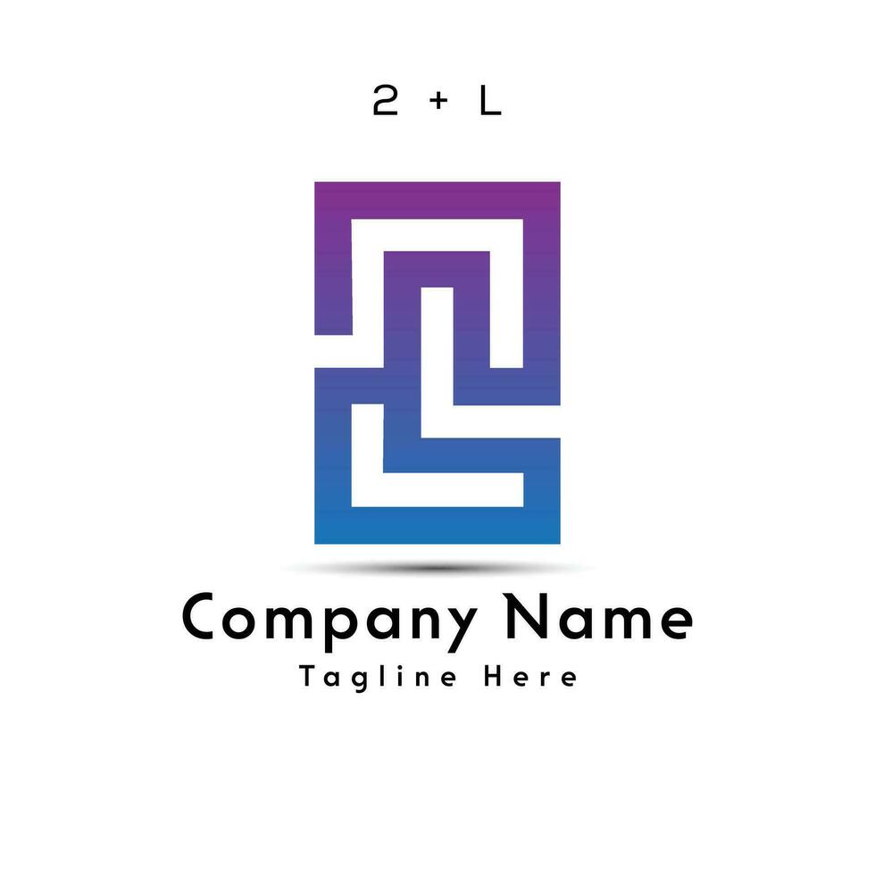 2L or 2C letter logo design icon 33298388 Vector Art at Vecteezy