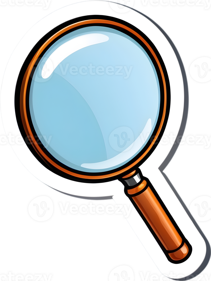 magnifying glass icon, transparent background png ai generative ... magnifying glass icon, transparent background png ai generative ...