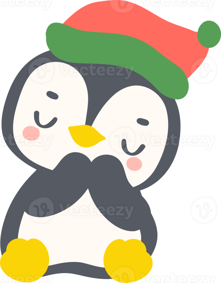 Cute Christmas Penguin 33300380 PNG
