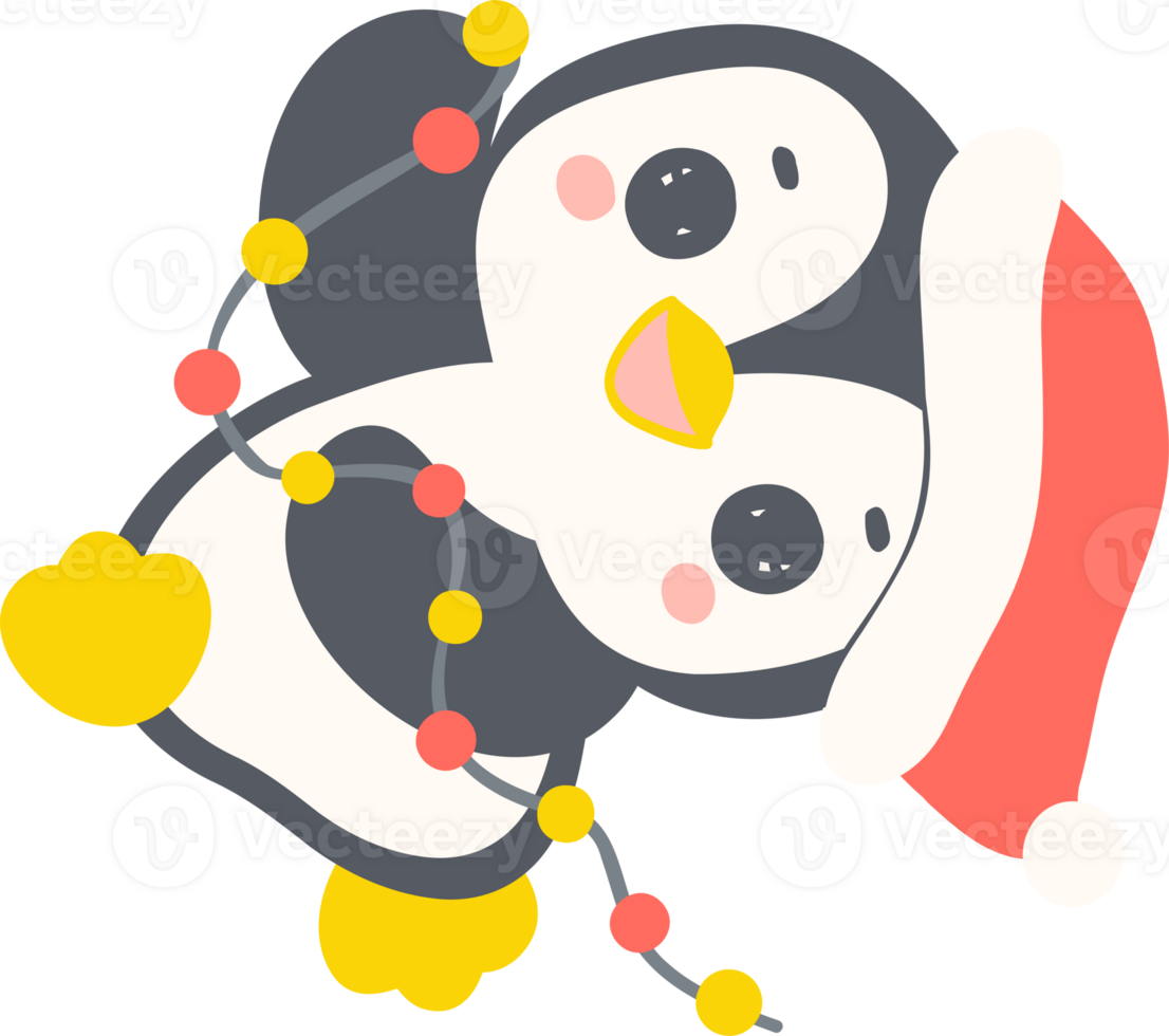 Cute Christmas Penguin Kawaii winter Animal 33300405 PNG