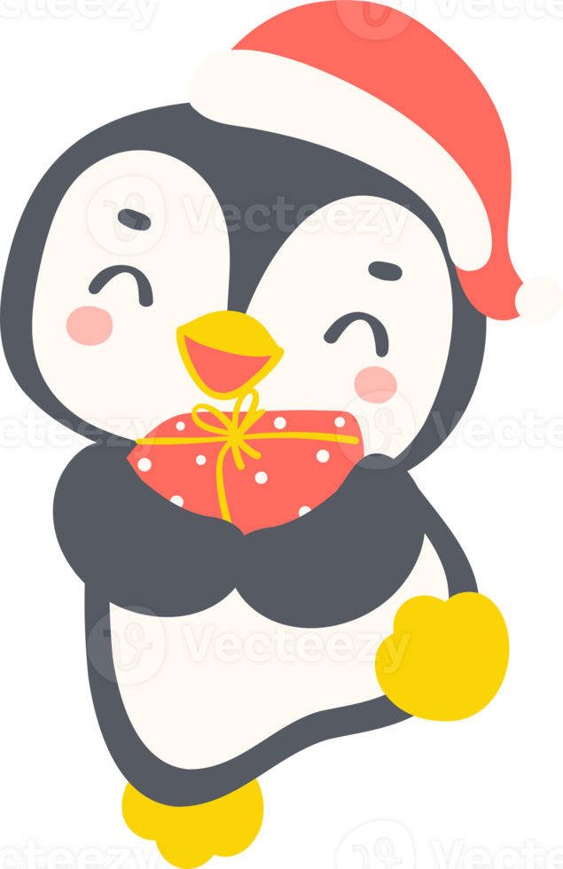 Cute Christmas Penguin Kawaii winter Animal 33300408 PNG