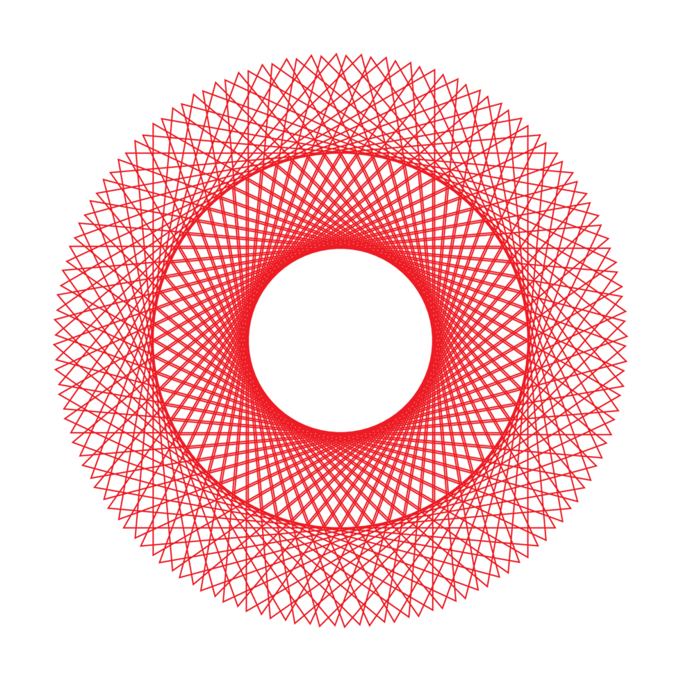 Abstract red circle motion wavy style long exposures lines 33303642 PNG